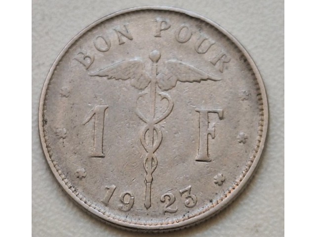 1 Francs 1923 Belgija