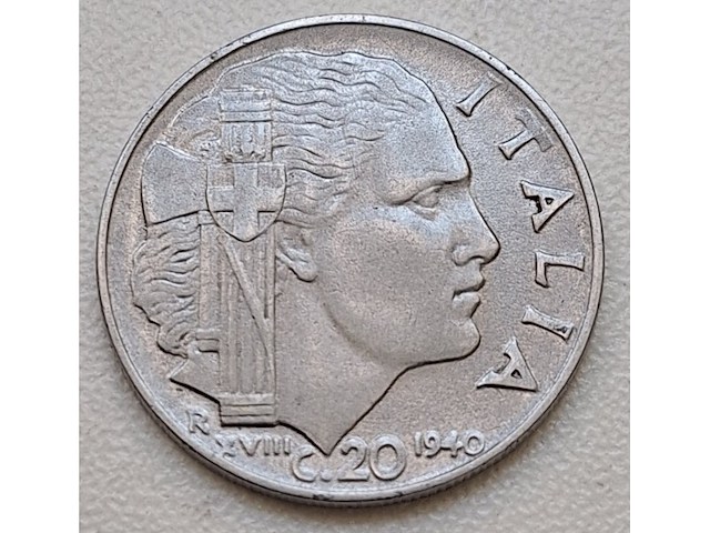 20 Centimes 1940 Italija