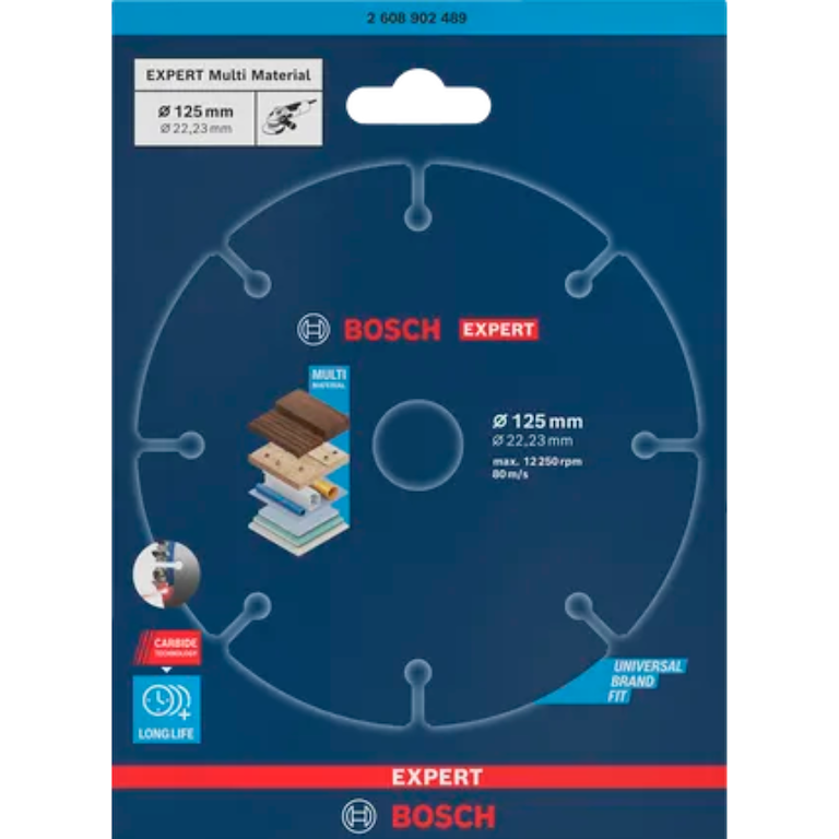Bosch – EXPERT Carbide višenamenski disk 125 x 22,23mm – 2608902489