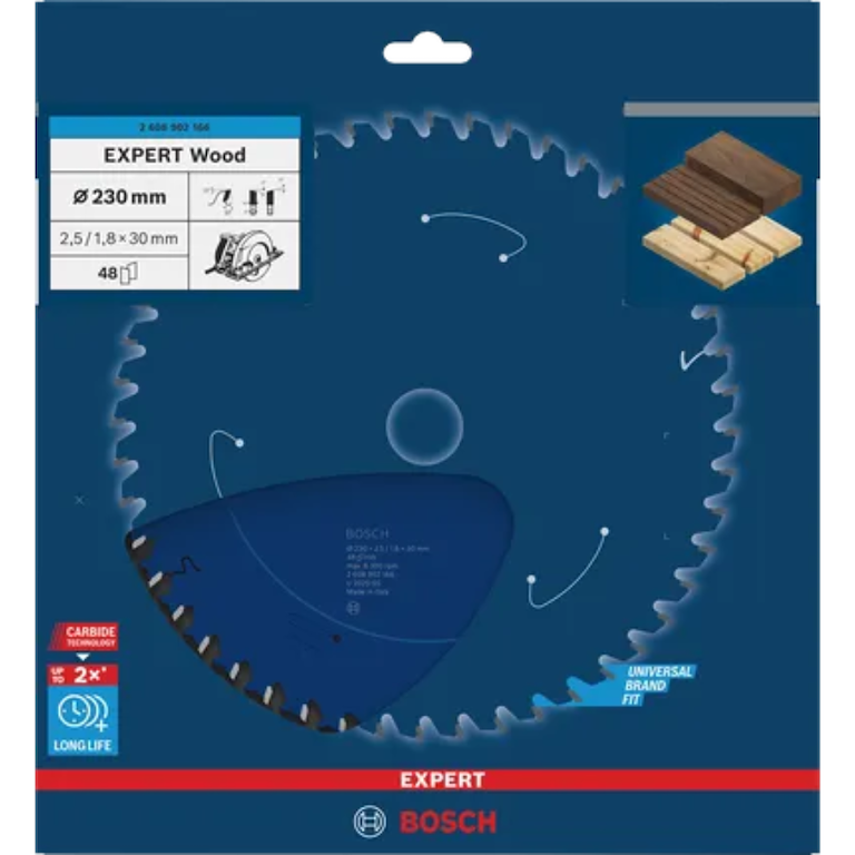 Bosch – EXPERT List kružne testere za drvo 230x30x2.5/1.8x48T – 2608902166