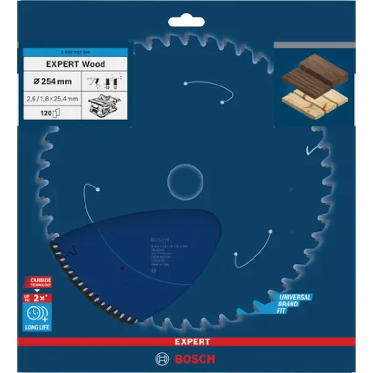 Bosch – EXPERT List kružne testere za drvo 254×25.4×2.6/1.8x120T – 2608902244