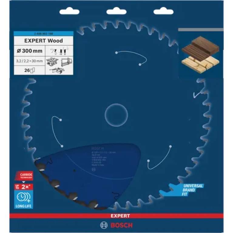 Bosch – EXPERT List kružne testere za drvo 300x30x3.2/2.2x26T – 2608902180