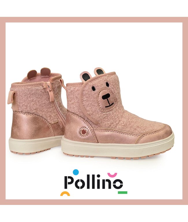 POLLINO ČIZME - BEAR / ROSA