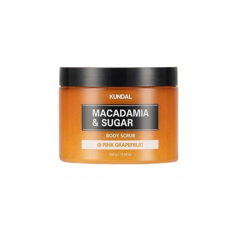 KUNDAL Macadamia&Sugar Body Scrub 550ml Pink Grapefruit