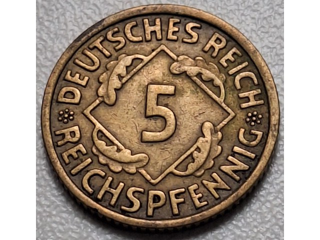 5 Reichspfenig 1935 A Nemačka