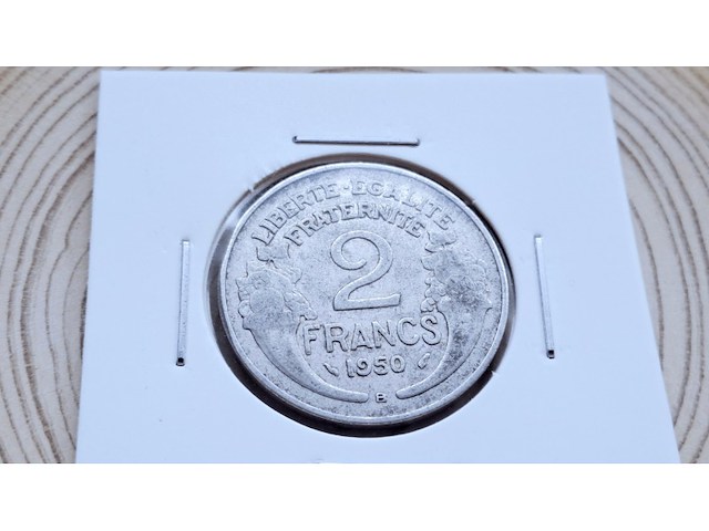 FRANCUSKA 2 FRANCS 1950 GODINA KOVNICA B
