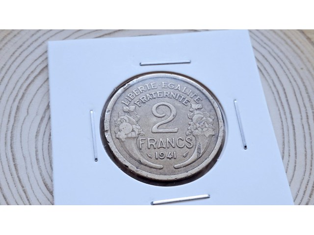 FRANCUSKA 2 FRANCS 1941 GODINA
