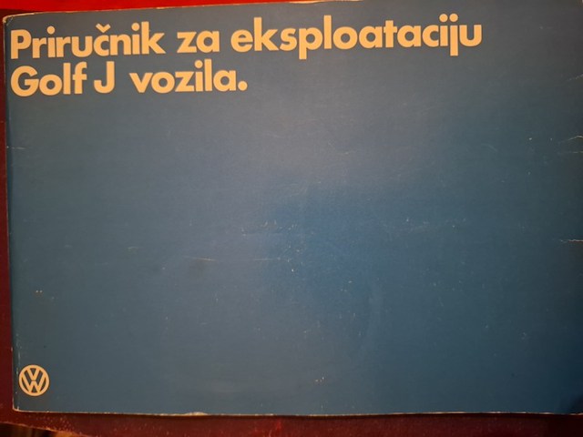 Prirucnik za eksploataciji Golf  j vozila