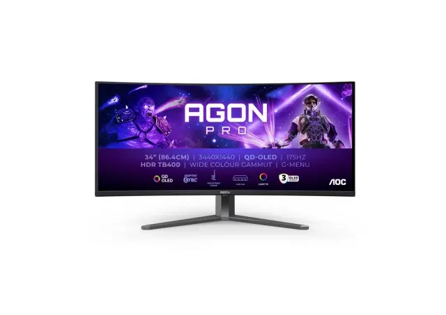 AOC Monitor 34" AG346UCD, WQHD, Gaming, Zakrivljeni