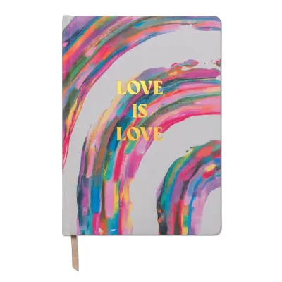 Kikkerland Agenda Jumbo Journal Love is love, Šarena
