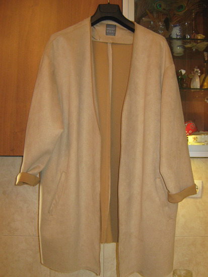 PRIMARK kamel jakna bez kragne 48 (realno b.54)