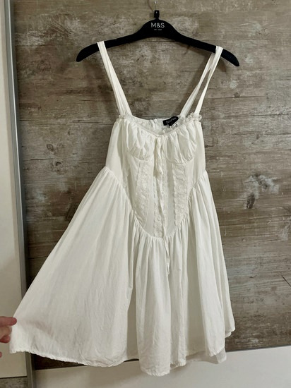 NOVO Boohoo Milkmaid haljina vel.XS