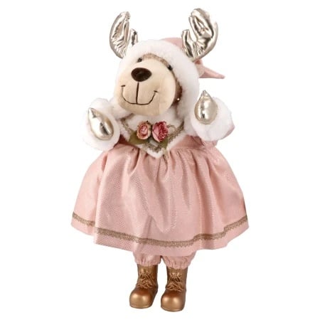 Festa bub bun novogodišnja dekoracija irvas roze-bež 55cm ( 750039 )