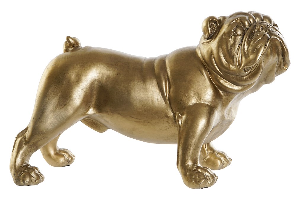 FIGURA BULDOG GOLDEN 38X17X23