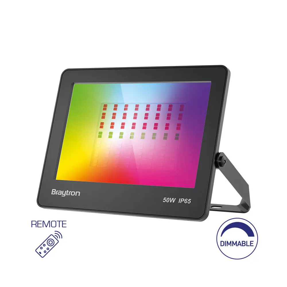 Braytron LED reflektor BRY-FLOOD-CF-50W-BLC-RGB-IP65