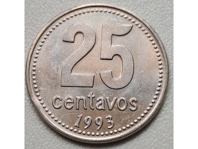 25 Centavos 1993 Argentina