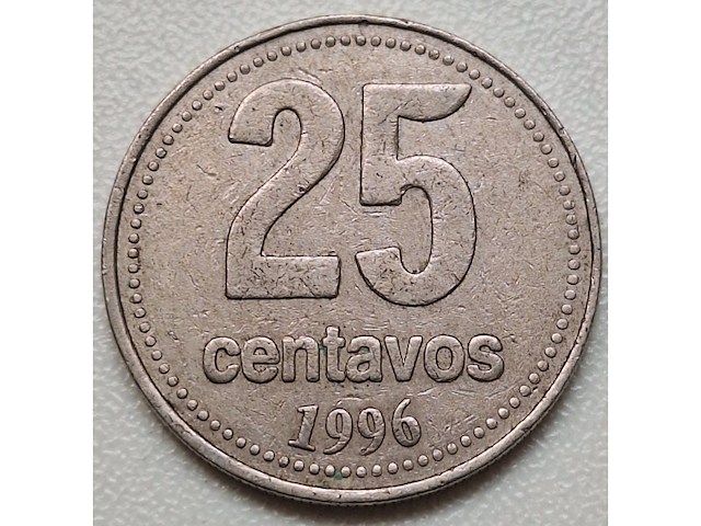 25 Centavos 1996 Argentina