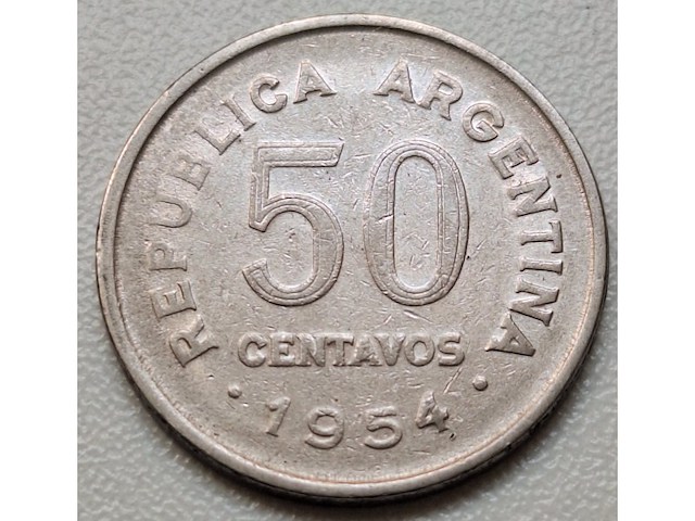 50 Centavos 1954 Argentina