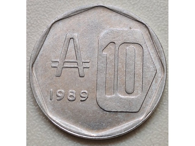 10 Austral 1989 Argentina