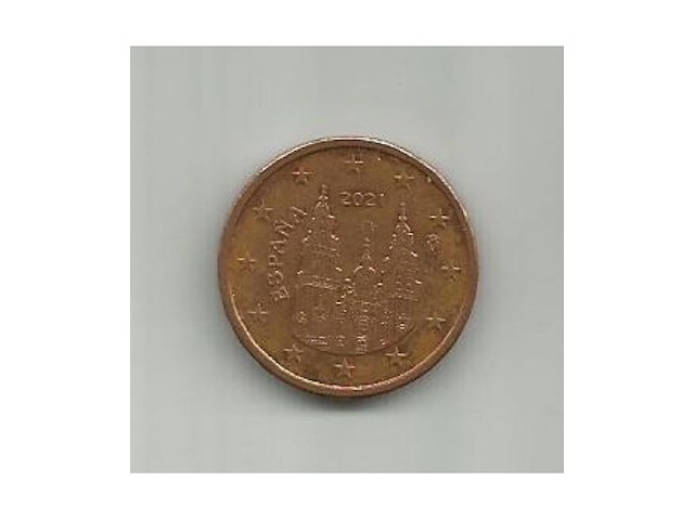 Spanija 5 euro cent 2021.