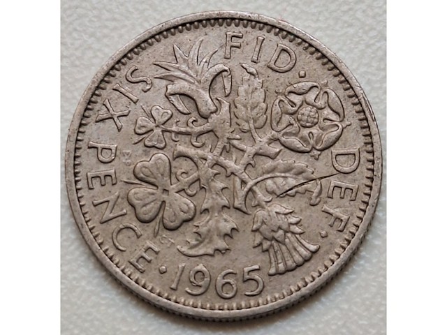 6 Pence 1965 Velika Britanija