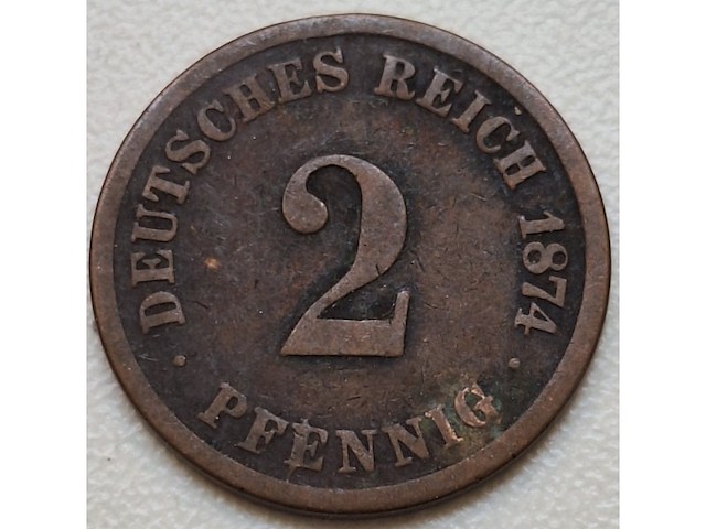 2 Pfenig 1874 A Nemačka