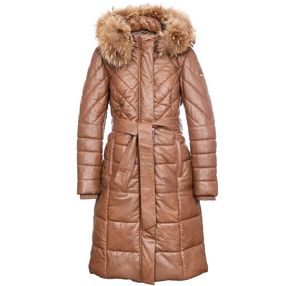 INVENTO KOZNA JAKNA JANA – 701145-COGNAC