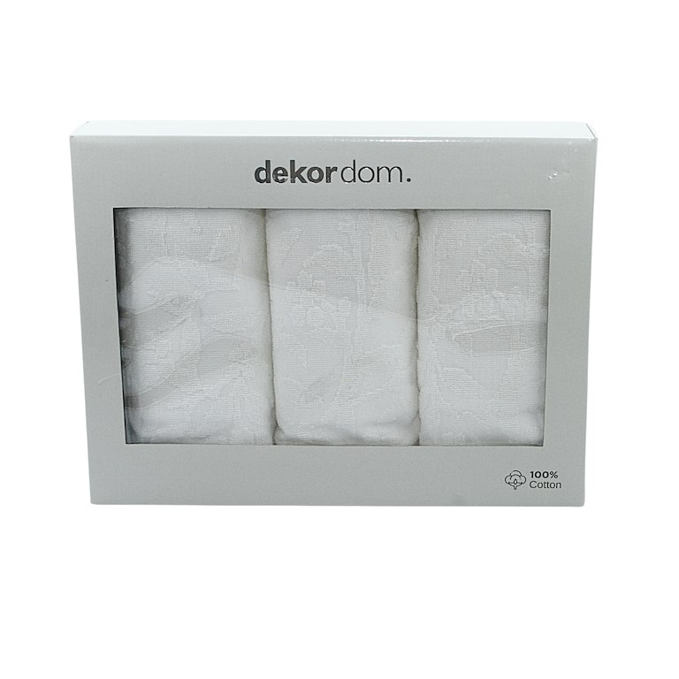 Dekordom Peškir flower set 3/1 - 50x90 3pcs - off whiteID: EK000753135