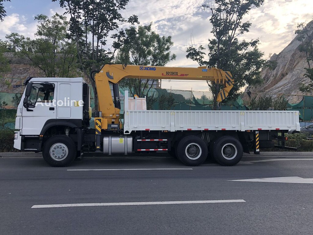 Novi Howo 6x4 371hp engine 10 tons 12 ton kamion s ravnom platformom