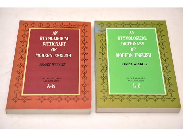 AN ETYMOLOGICAL DICTIONARY OF MODERN ENGLISH 1-2