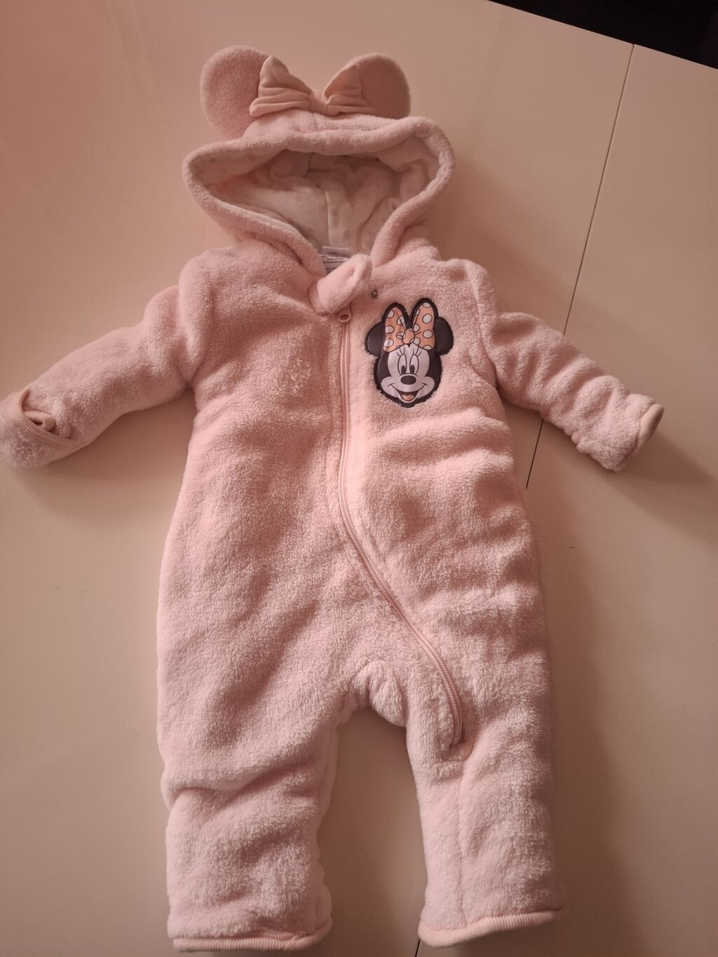 Disney zimski/jesenji kombinezon za bebe, roze boje, sa likom Minnie