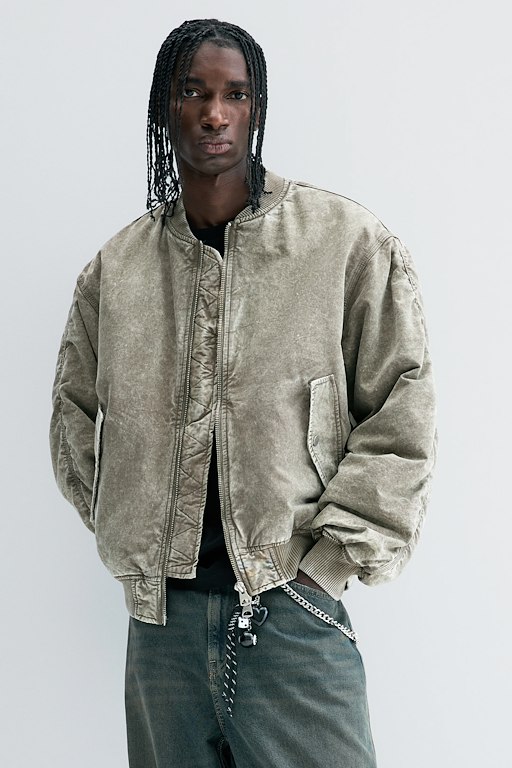 PUNJENA JAKNA BOMBERKA LOOSE FIT