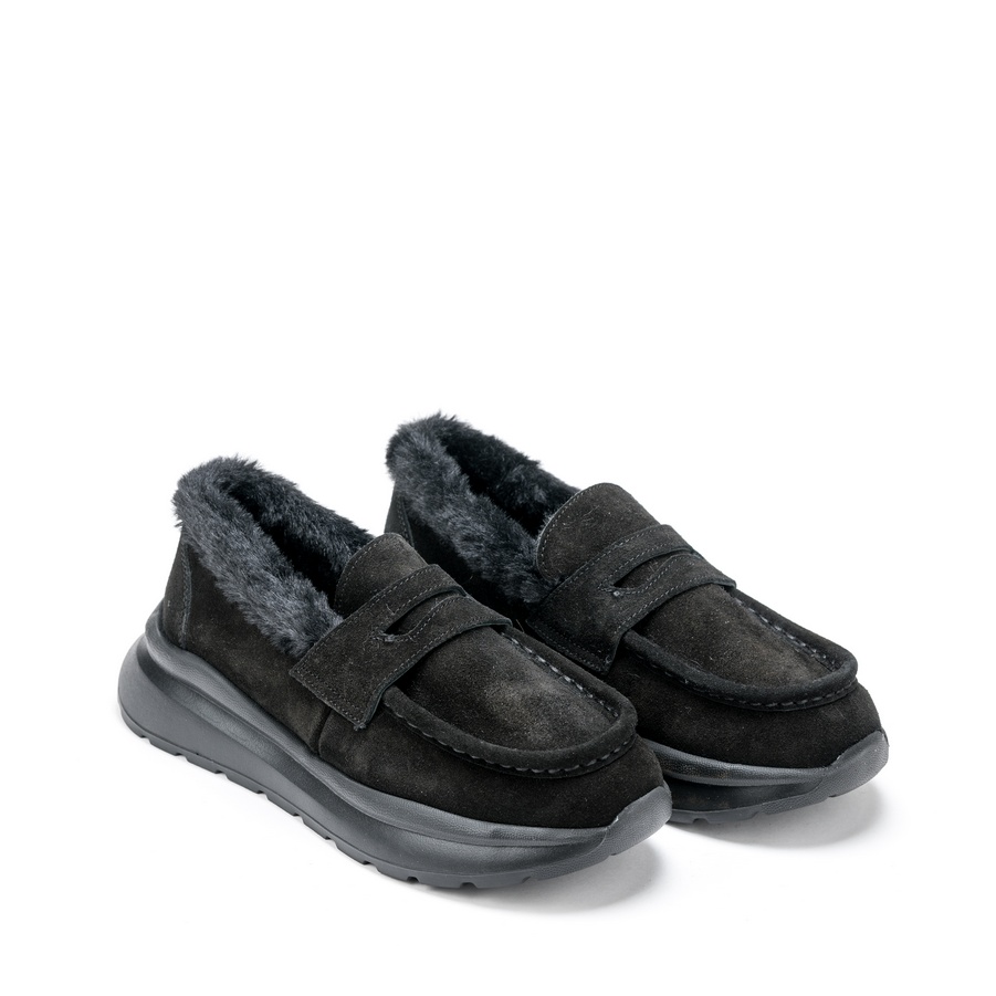 Ženske mokasine ETERNAL-458J5001P crne ravne