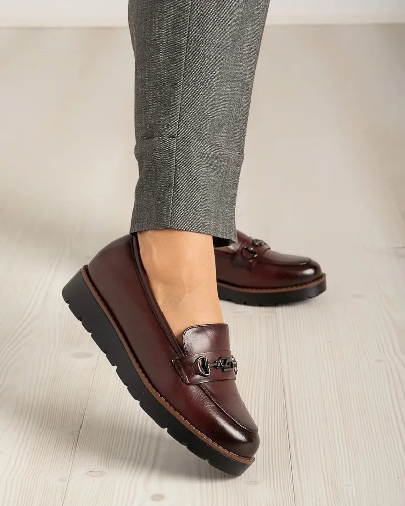 Ženske mokasine C253 bordo