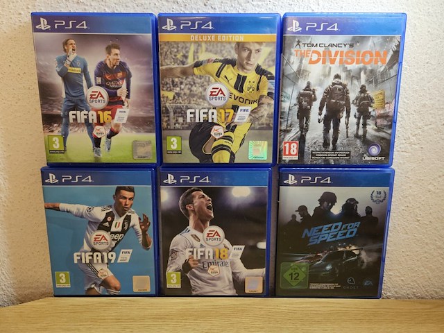 Igrica Sony PlayStation 4 PS4 FIFA 18 20 Need For Speed