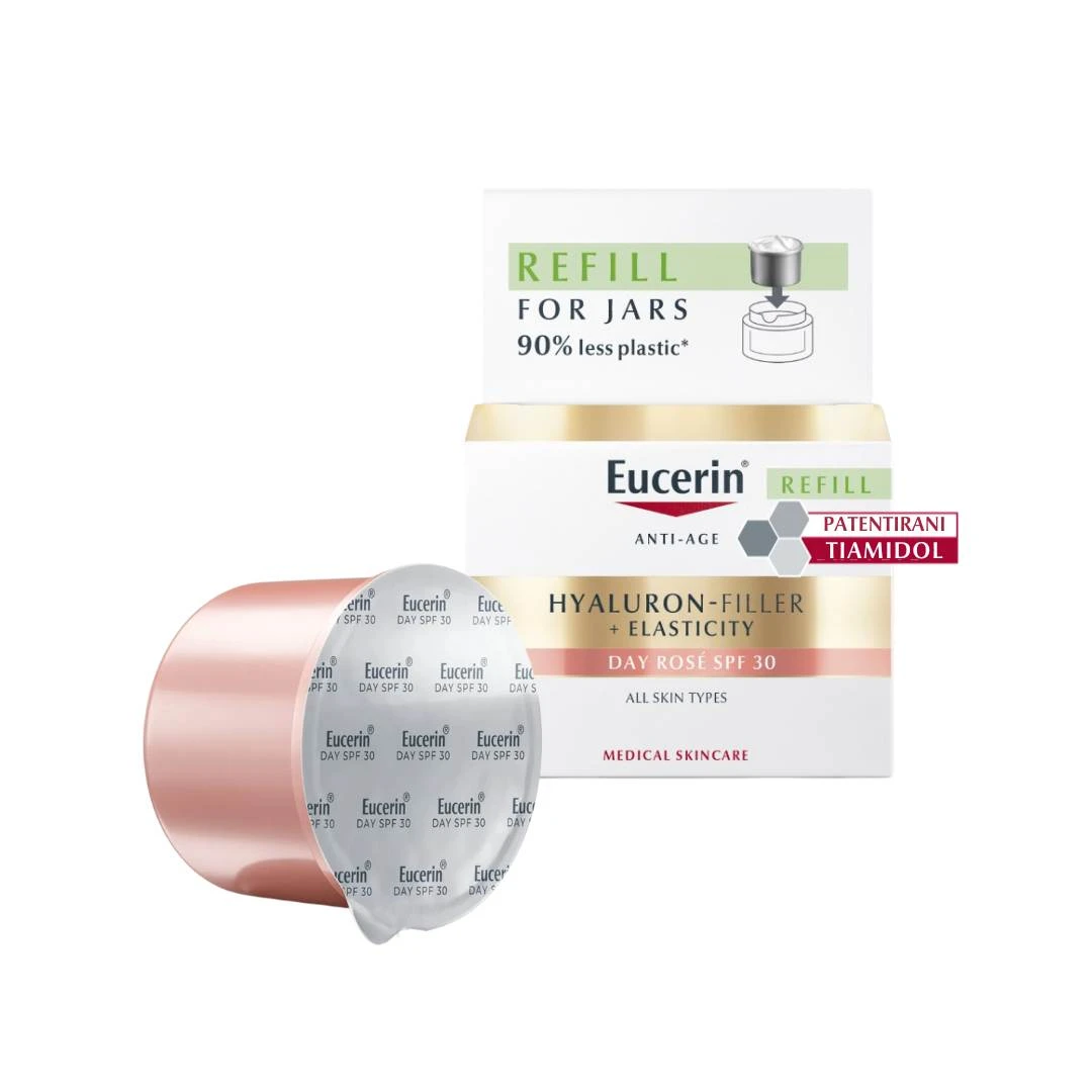Eucerin® Refill HYALURON-FILLER+ELASTICITY Rose SPF30 Dnevna Krema 50 mL