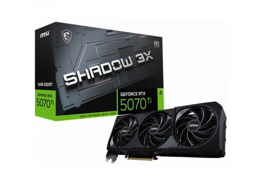 SVGA MSI RTX5070Ti Shadow 3X OC 16GB GDDR7, V531-085R