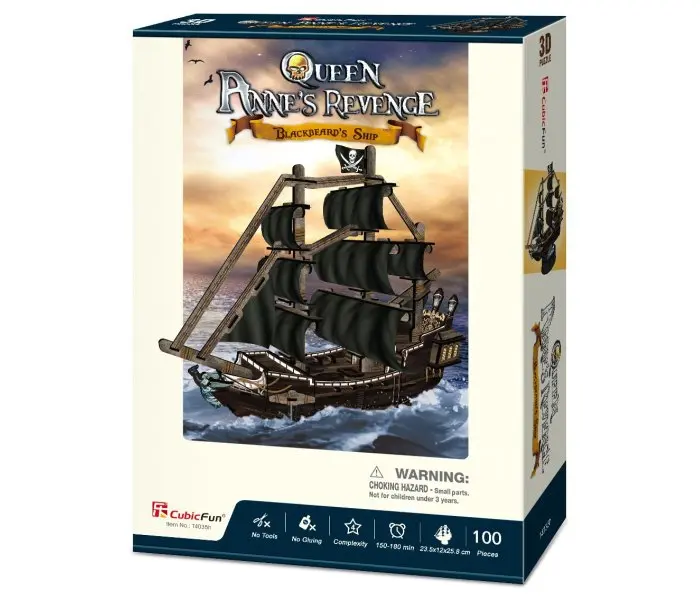 CUBIC FUN Puzzle 3D Queen Annes Revenge T4035h
