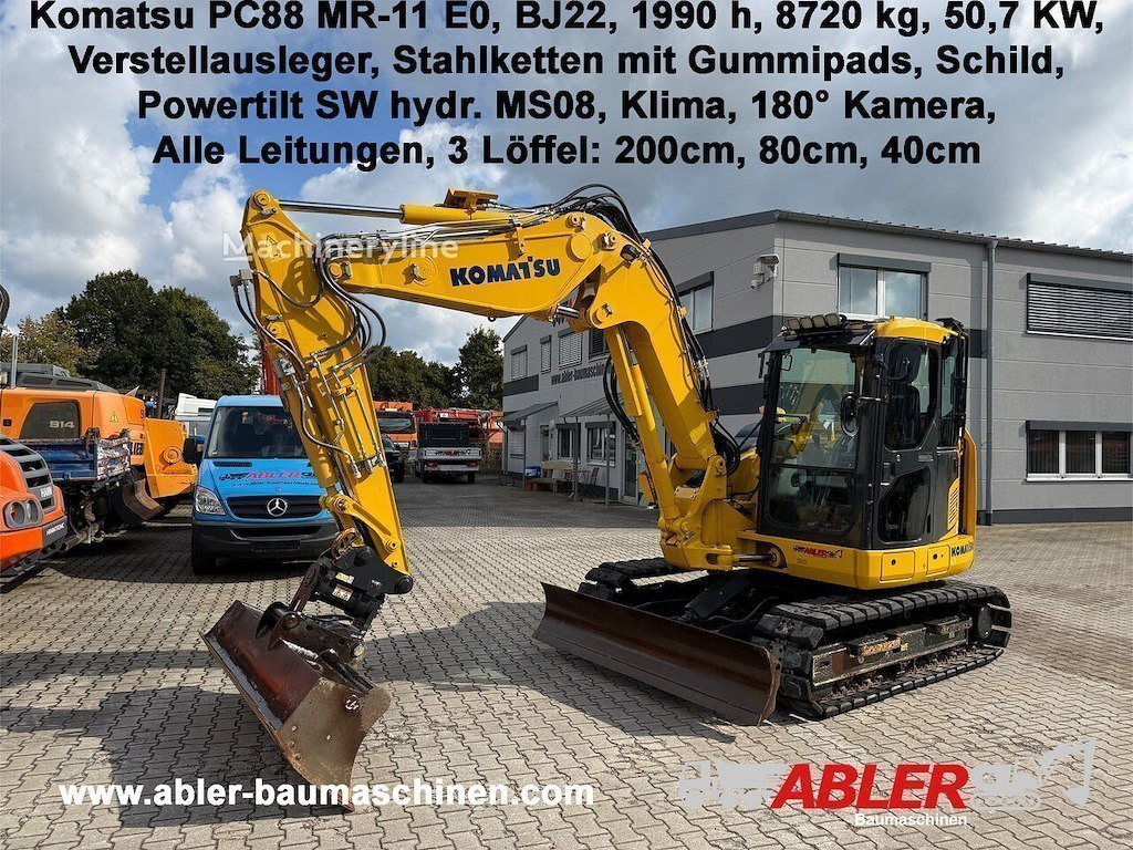 Komatsu PC 88 MR-11 E0 Powertilt Klima MS08 Versteller midi bager