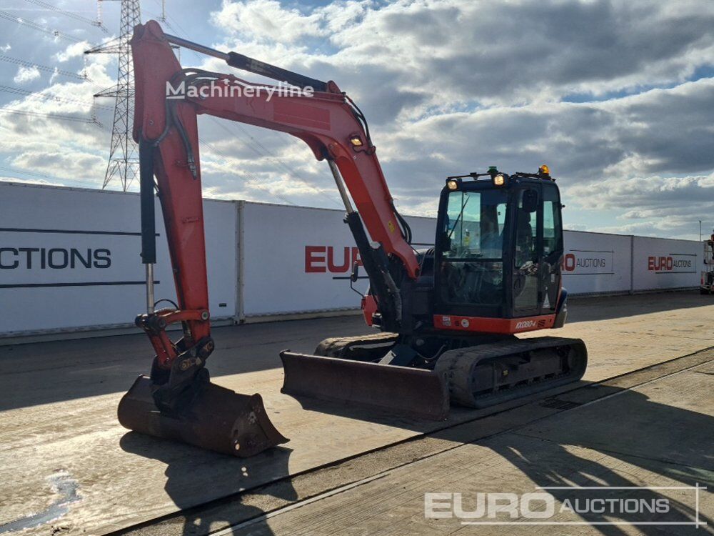Prodaje se Kubota KX080-4 mini bager na aukciji