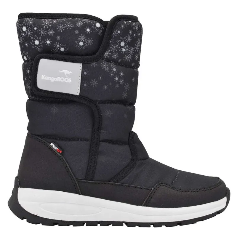 KANGAROOS CIZME JET BLACK VAPOR GREY