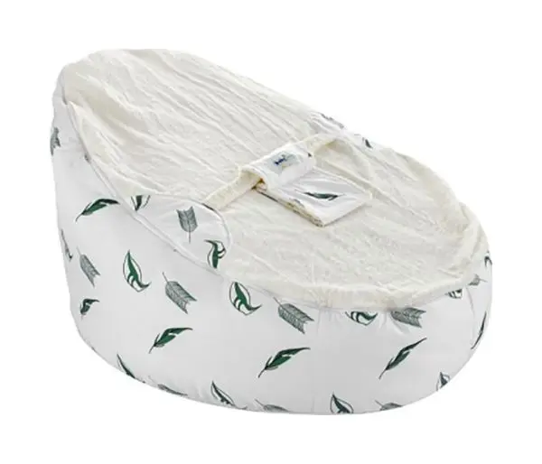 BabyJem Fotelja stolica Fluffy belo-zelena