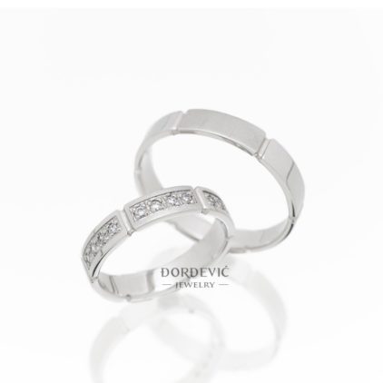 Burme Wedding rings white gold