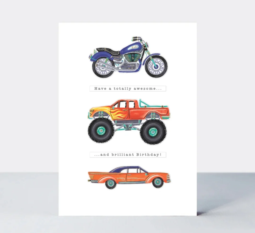 Čestitka - Birthday/Vehicles