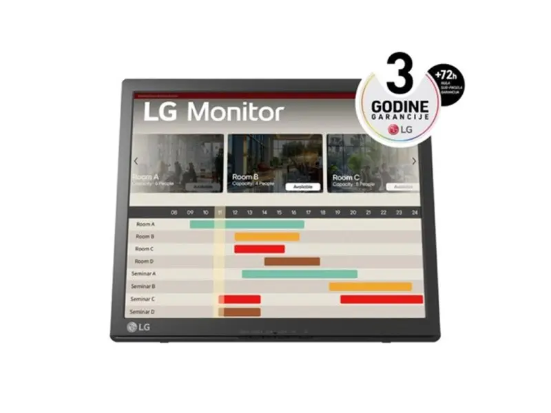 LG Monitor 17BR30T-B SXGA, USB, Touch, Crni