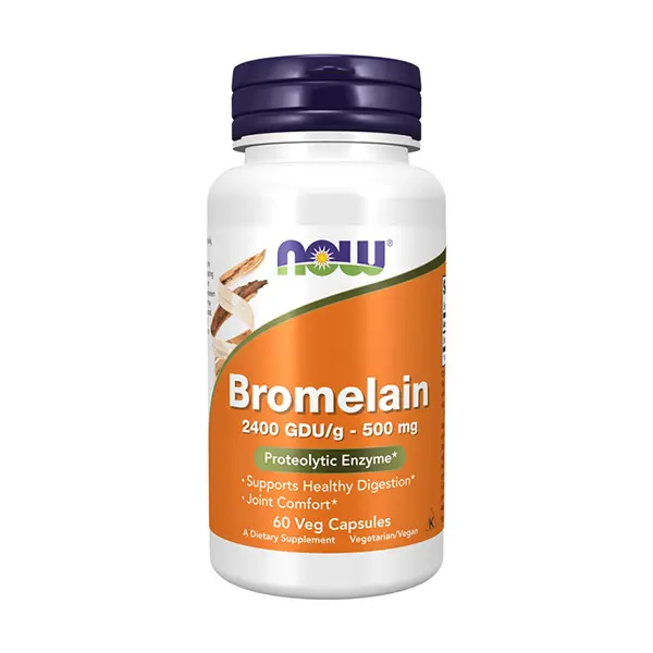 NOW FOODS Bromelain 2400 gdu-g kapsule 500mg, 60 komada