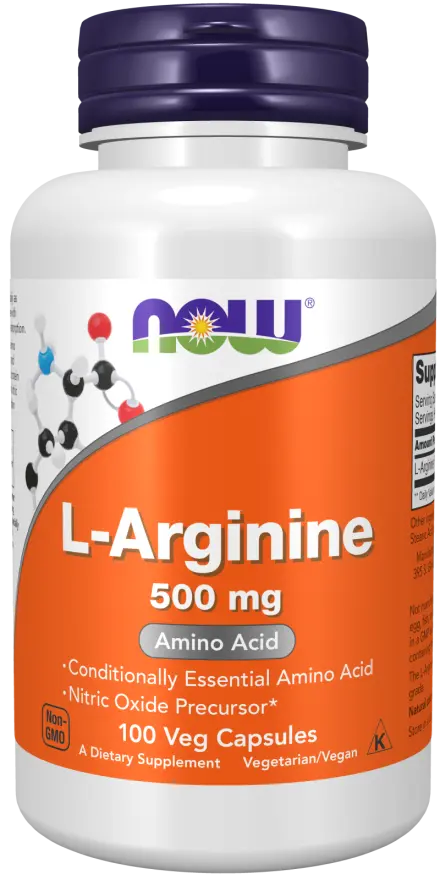 NOW L-arginin 500 mg, 100 kapsula