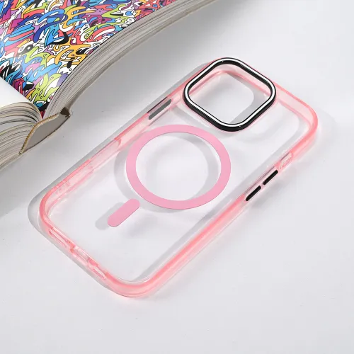 Futrola - maska Magsafe Color Pop za iPhone 16 Pro 6.3 roze