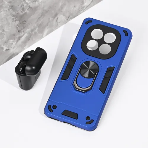 Futrola - maska Hard Ring za Xiaomi Redmi Note 14 Pro Plus 5G (EU) plava