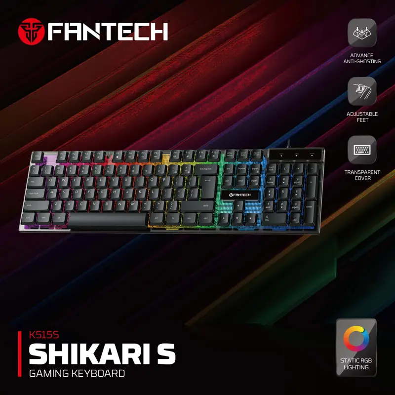 Tastatura Gaming Fantech K515S Shikari S crna